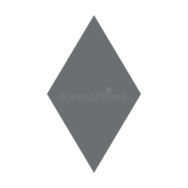 Eps10 Grey Vector Rhombus Solid Icon Stock Illustration - Illustration ...