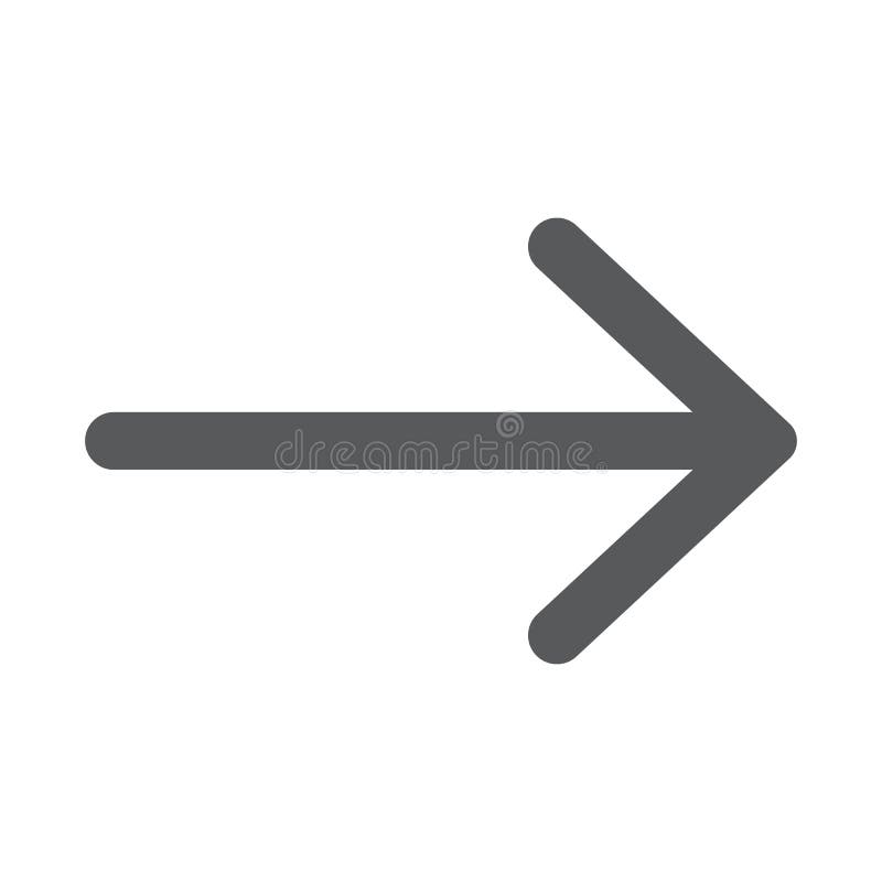 Eps10 Grey Vector Right Arrow Icon Stock Illustration - Illustration of ...
