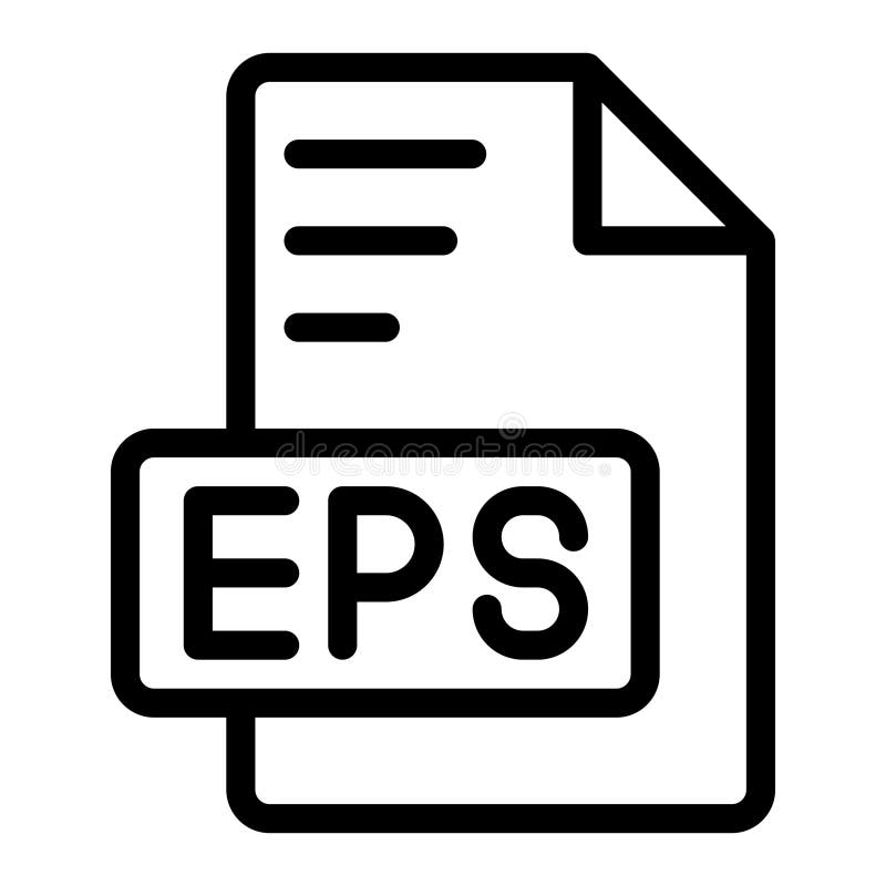 Eps Icon Outline Style Design Image File. Image Extension Format File ...