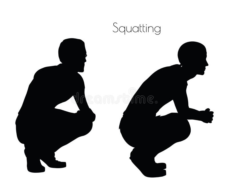 Crouching Person Silhouette