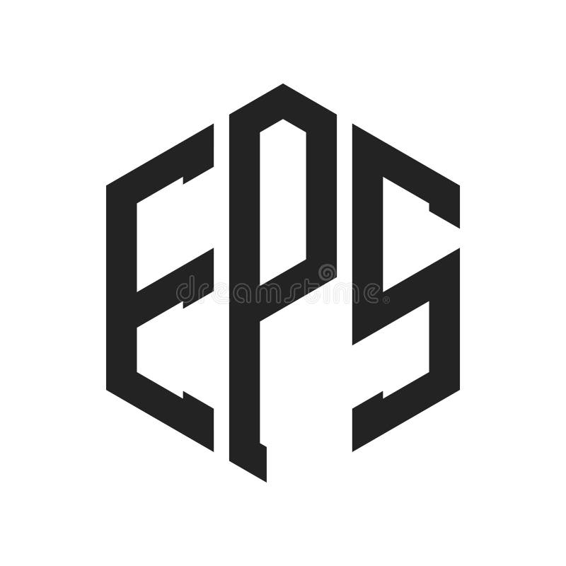 EPS Logo Design. Initial Letter EPS Monogram Logo Using Hexagon Shape ...