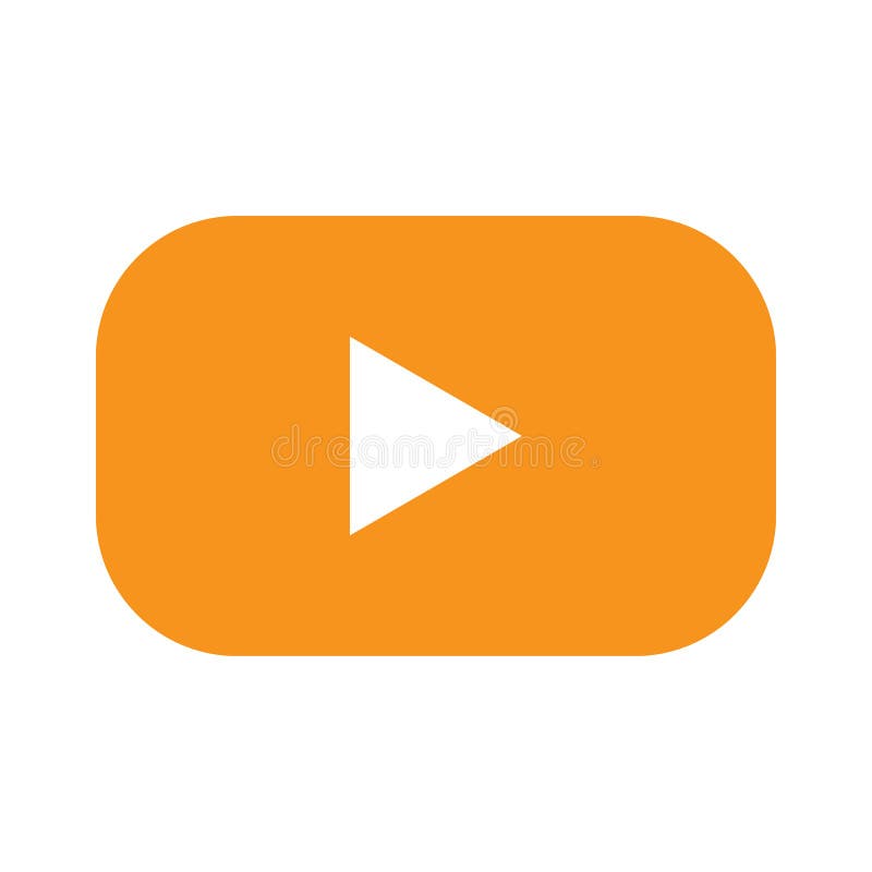 Eps10 Orange Vector Play Button Solid Icon Stock Illustration ...