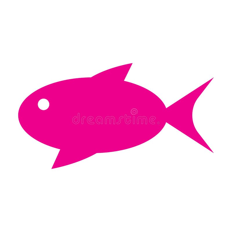 Eps10 Pink Vector Aquarium Fish Solid Icon Stock Vector - Illustration ...