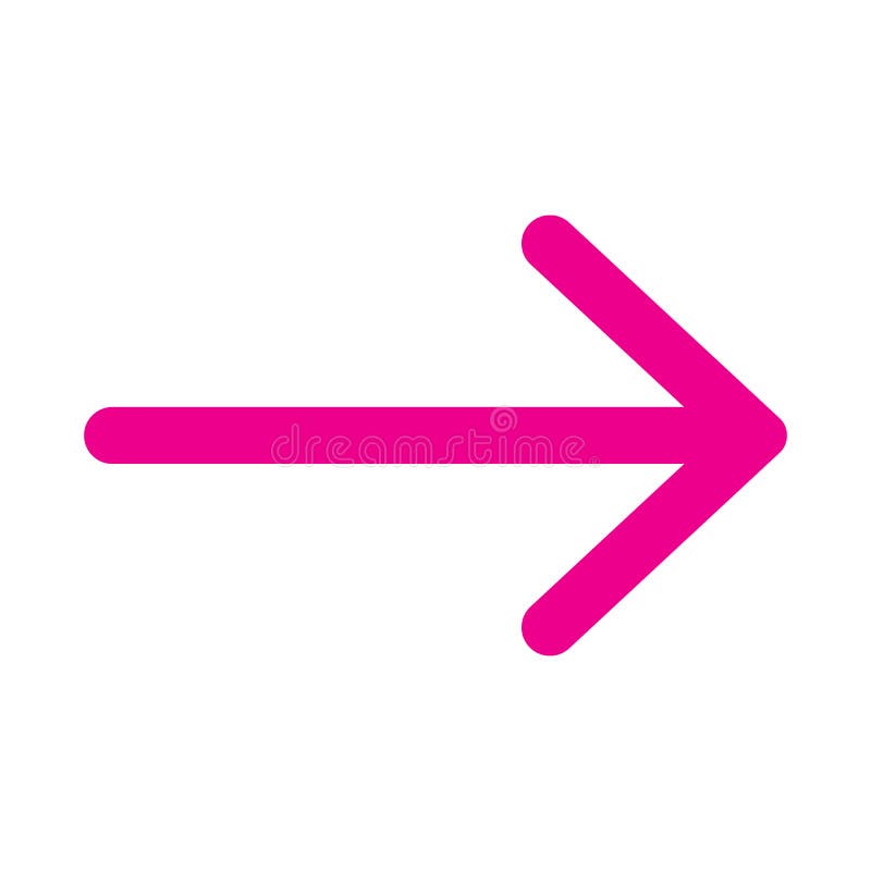 Eps10 Pink Vector Right Arrow Icon Stock Illustration - Illustration of ...