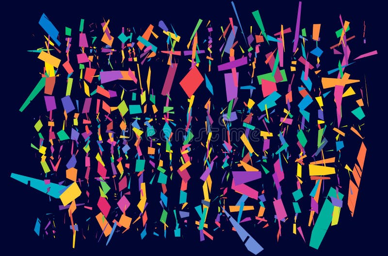 Abstract Vector Art - Random Geometry Shapes Vector Illustration ...
