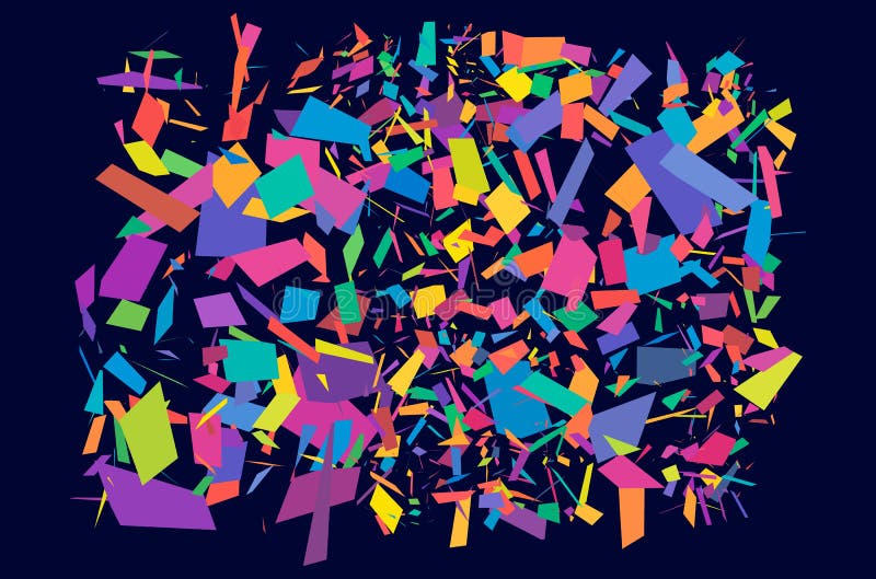 Abstract Vector Art - Random Geometry Shapes Vector Illustration ...