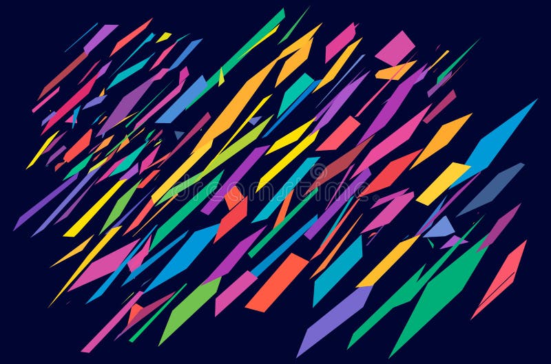Abstract Vector Art - Random Geometry Shapes Vector Illustration ...