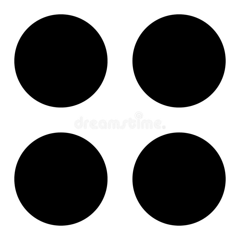 Black Circles Vector Illustration. Circles Design Element, Circles ...
