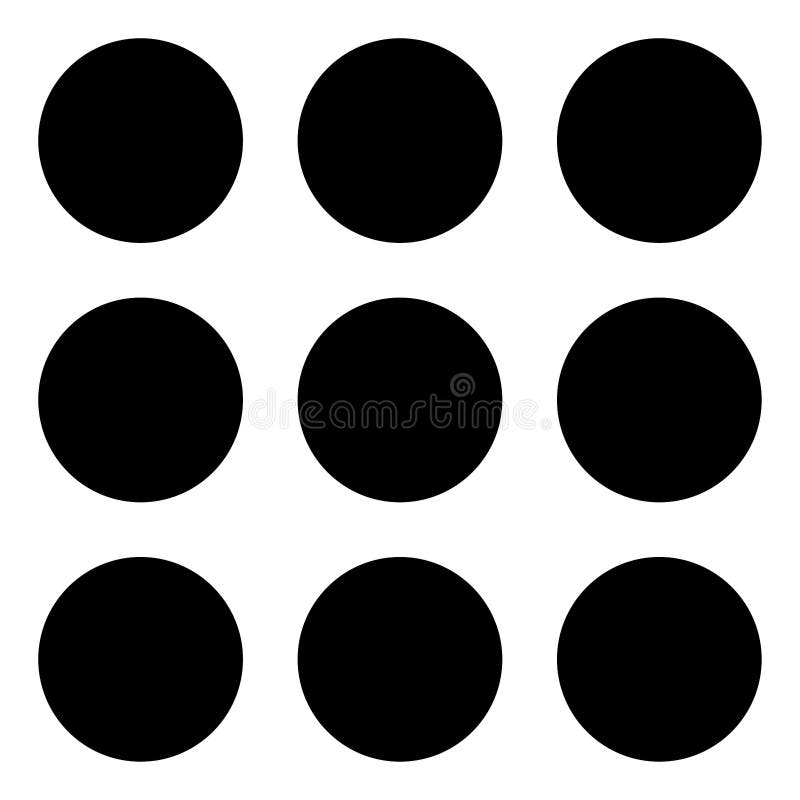 Black Circles Vector Illustration. Circles Design Element, Circles ...