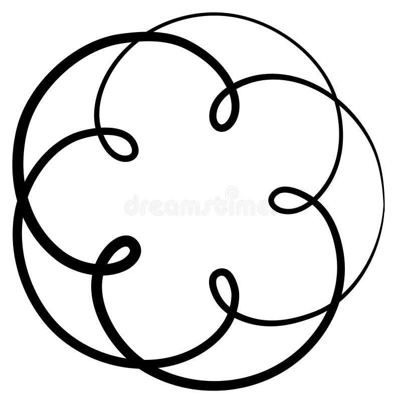 Curlicue, Loop Shapes, Elements Vector Illustration Stock Vector ...