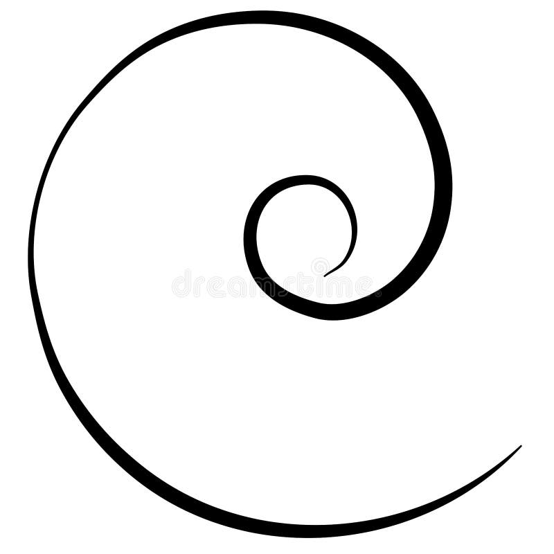 Curlicue, Loop Shapes, Elements Vector Illustration Stock Vector ...