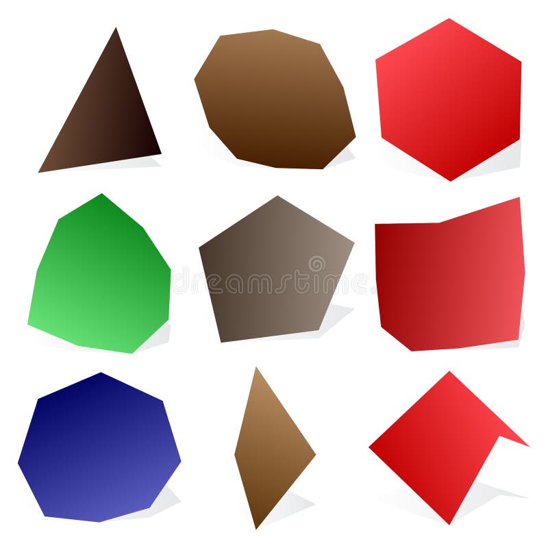 Edgy, Geometric Stone, Pebble Shapes.Simple, Basic Angular, Angled ...