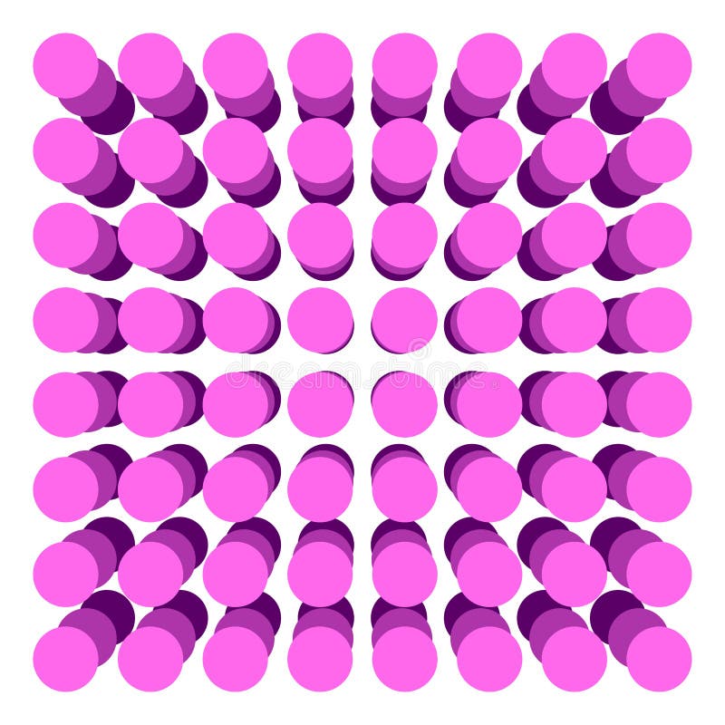 Grid, Mesh of 3D Spatial, Stacked Tier Circles Stock Vector ...