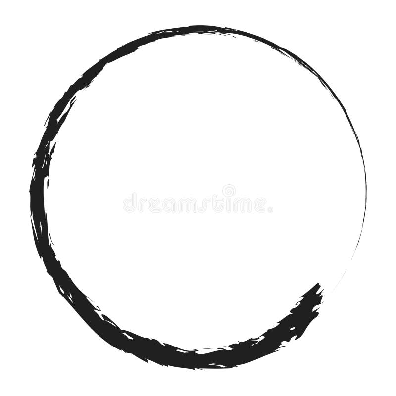 Grungy Circle Blob Blotch Vector Stock Vector Illustration Of