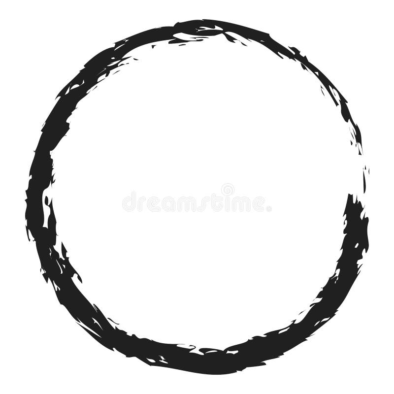 Grungy Circle Blob Blotch Vector Stock Vector Illustration Of