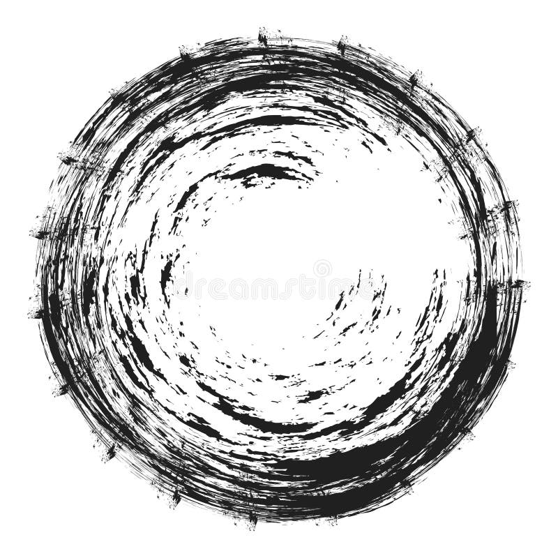 Grungy Circle Blob Blotch Vector Stock Vector Illustration Of Rough