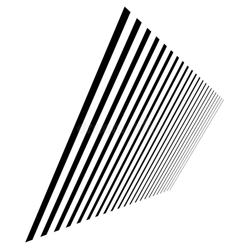 Parallel Straight Lines, Stripes in Perspective 3d Stock Vector ...