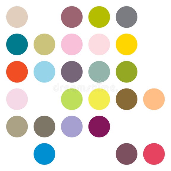 Random, Colorful Circles Vector Illustration. Circles Design Element ...