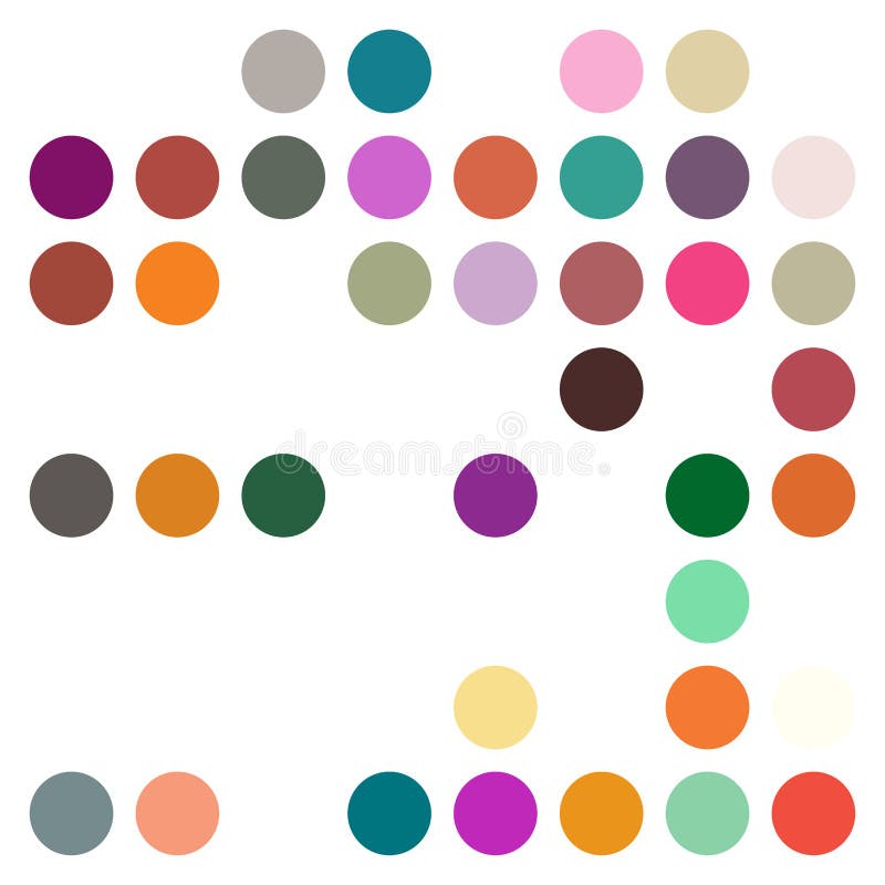 Random, Colorful Circles Vector Illustration. Circles Design Element ...