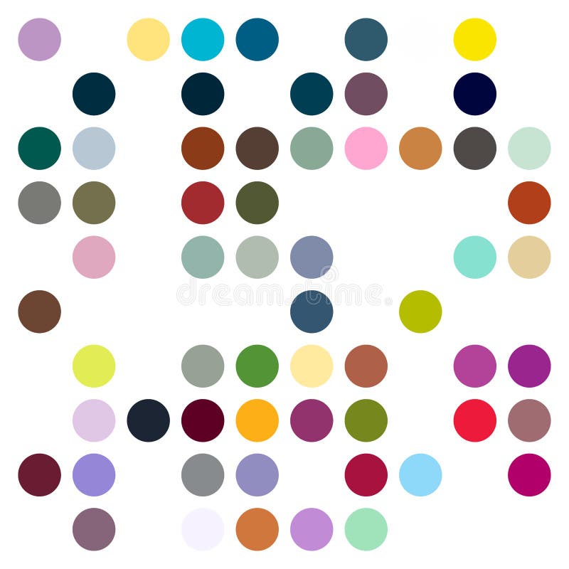 Random, Colorful Circles Vector Illustration. Circles Design Element ...