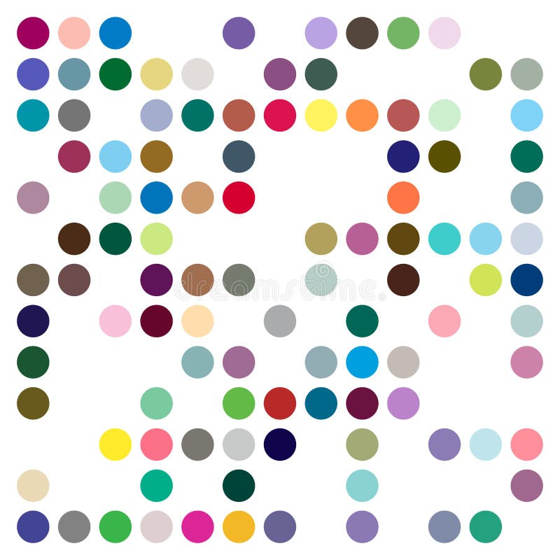 Random, Colorful Circles Vector Illustration. Circles Design Element ...