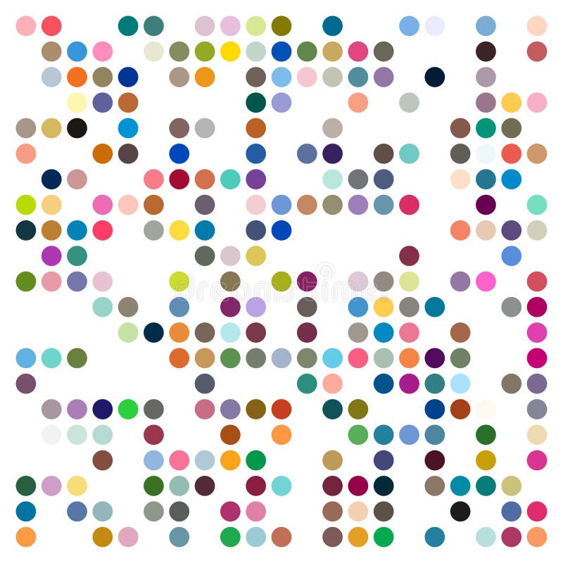 Random, Colorful Circles Vector Illustration. Circles Design Element ...