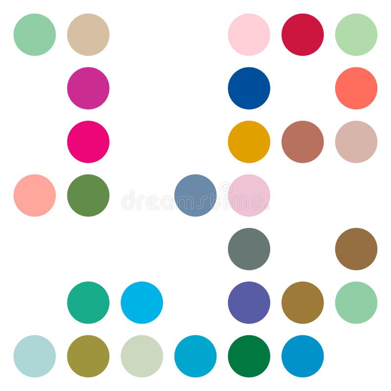 Random, Colorful Circles Vector Illustration. Circles Design Element ...