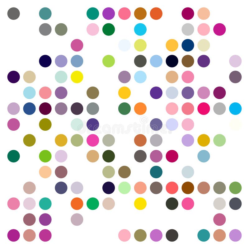 Random, Colorful Circles Vector Illustration. Circles Design Element ...