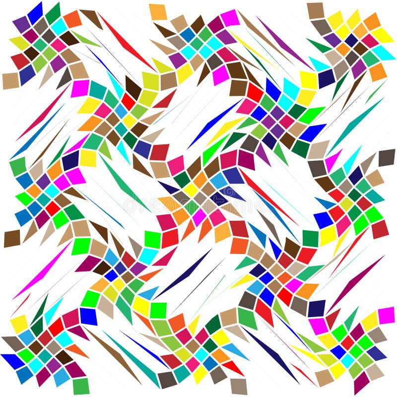 Random Generative Abstract Art. Distorted, Deformed, Chaotic, Chaos ...