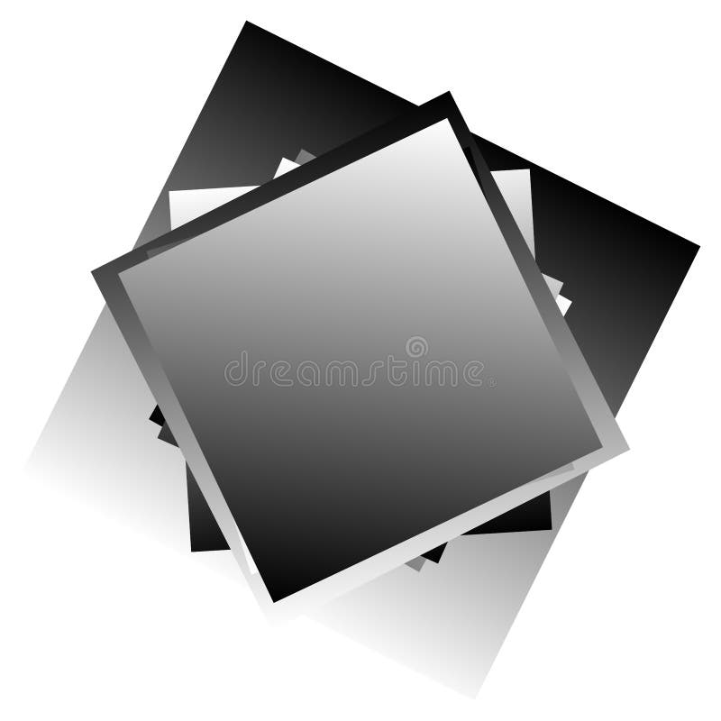 Randxom Rotated Overlap Chaotic Squares Vector Illustration. Squares ...