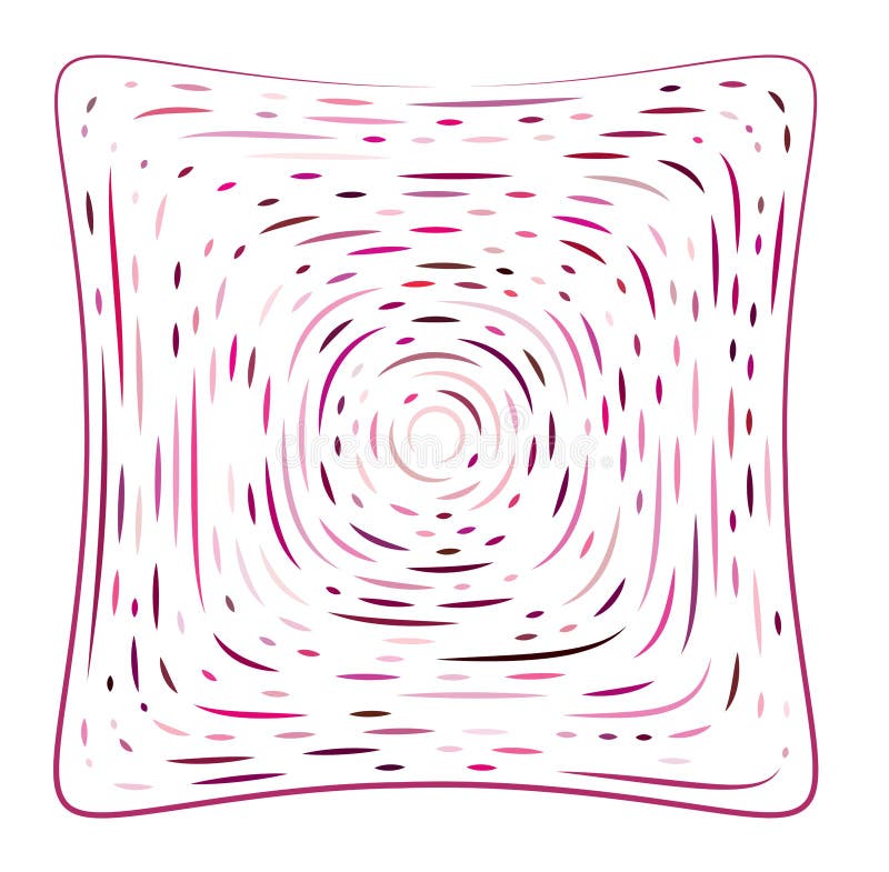 Squeeze Distortion Square Particle Element. Abstract Geometric ...