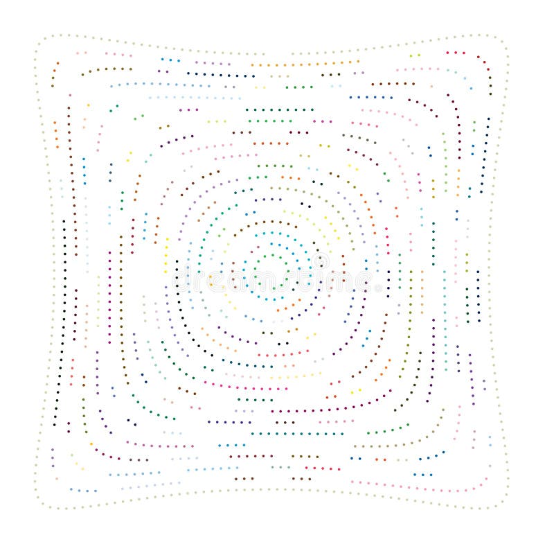 Squeeze Distortion Square Particle Element. Abstract Geometric ...