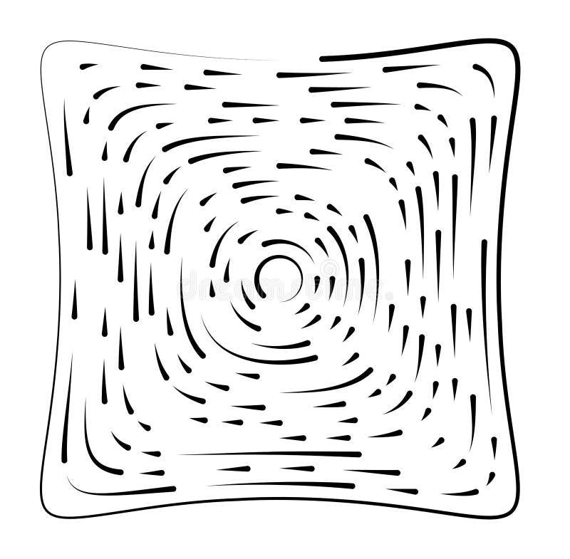 Squeeze Distortion Square Particle Element. Abstract Geometric ...