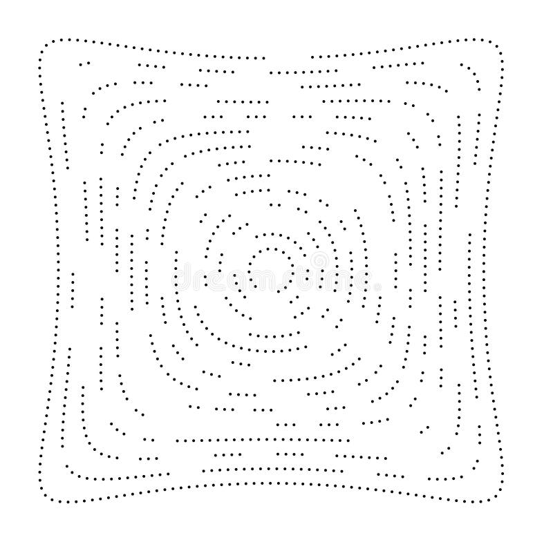Squeeze Distortion Square Particle Element. Abstract Geometric ...