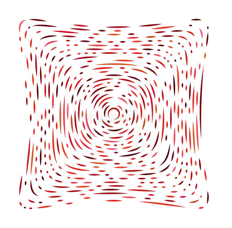 Squeeze Distortion Square Particle Element. Abstract Geometric ...