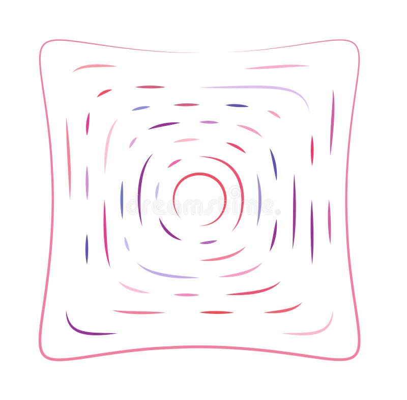 Squeeze Distortion Square Particle Element. Abstract Geometric ...