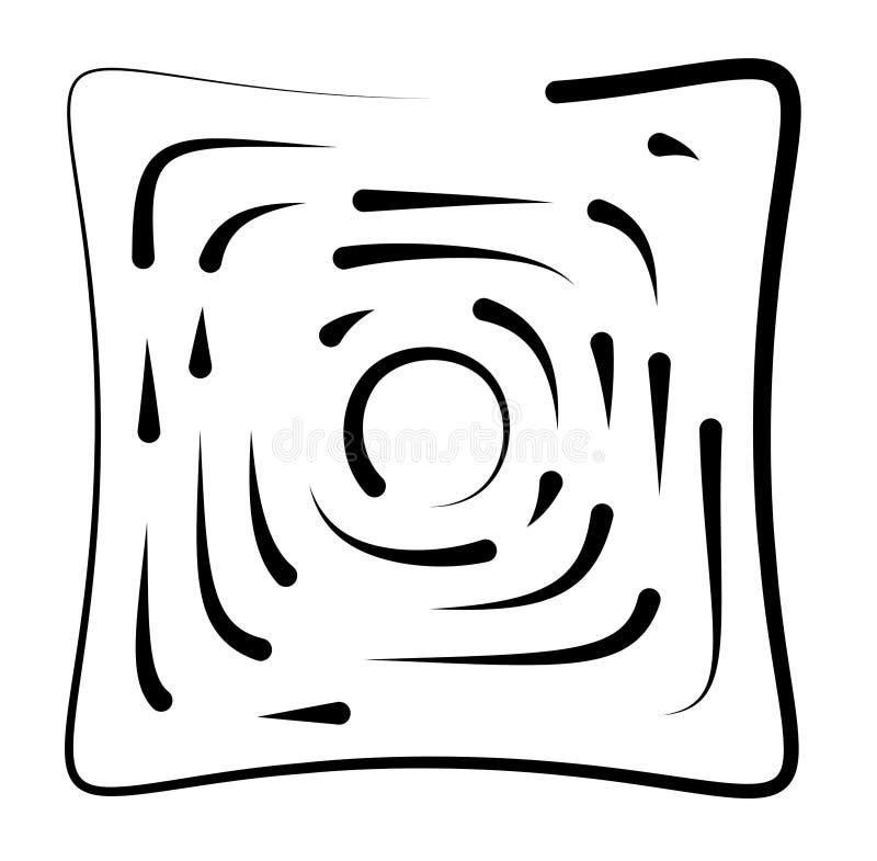 Squeeze Distortion Square Particle Element. Abstract Geometric ...