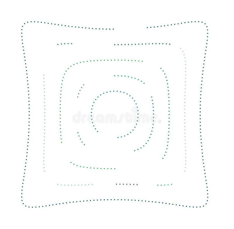 Squeeze Distortion Square Particle Element. Abstract Geometric ...