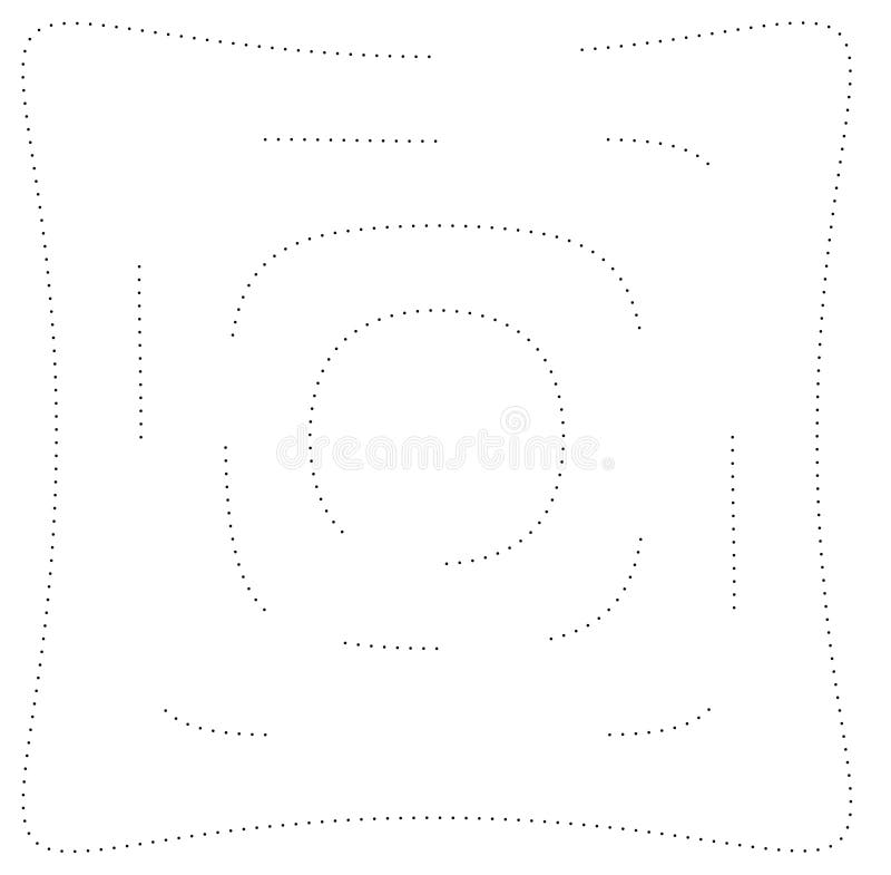 Squeeze Distortion Square Particle Element. Abstract Geometric ...