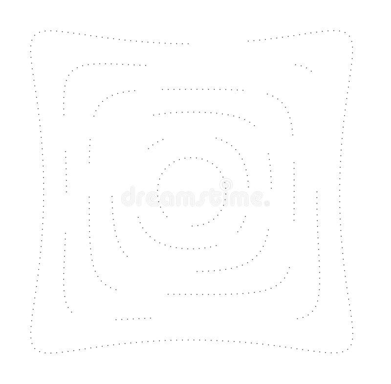 Squeeze Distortion Square Particle Element. Abstract Geometric ...