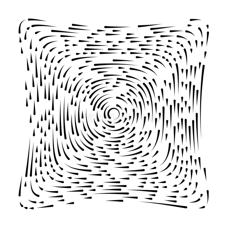 Squeeze Distortion Square Particle Element. Abstract Geometric ...