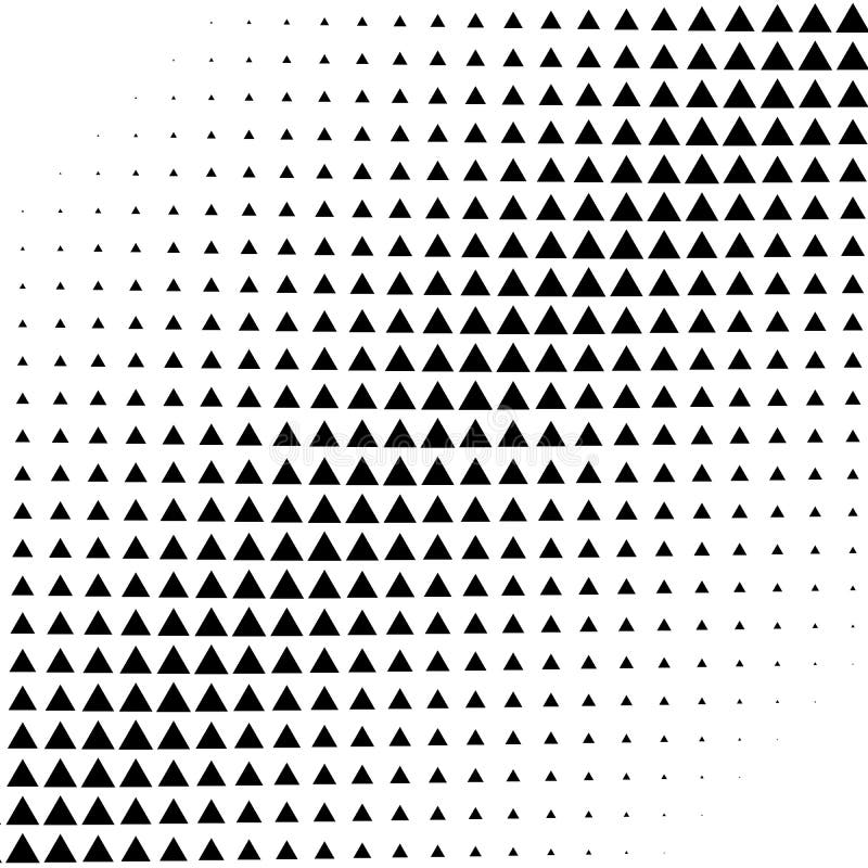Triangles Halftone Vector Illustration Triangle Geometric Background