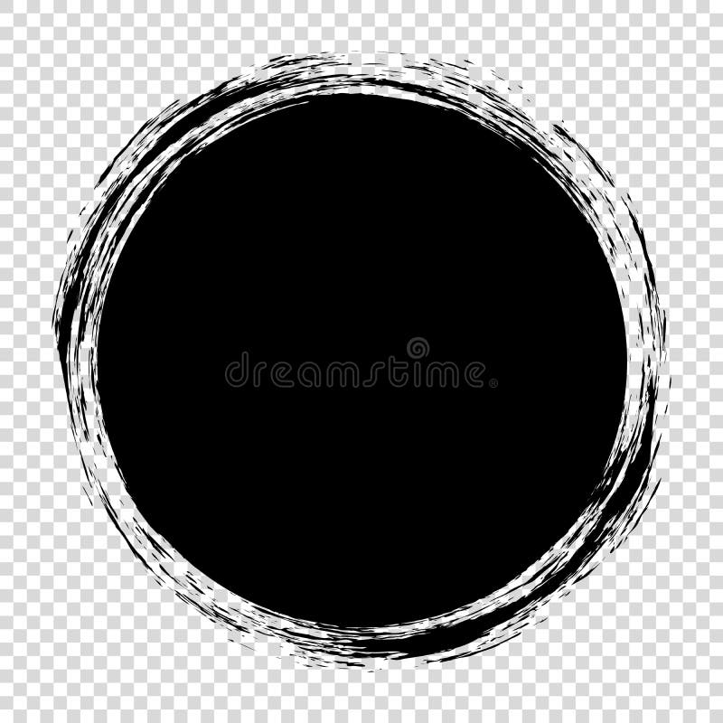 Round Red Banner Golden Frame Black Background Stock Illustrations ...