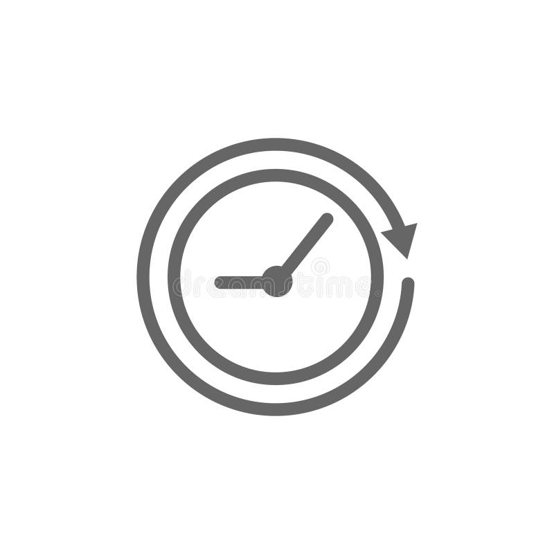 Eps10 Vector Grey Long Life Time or Durable Icon Stock Vector ...