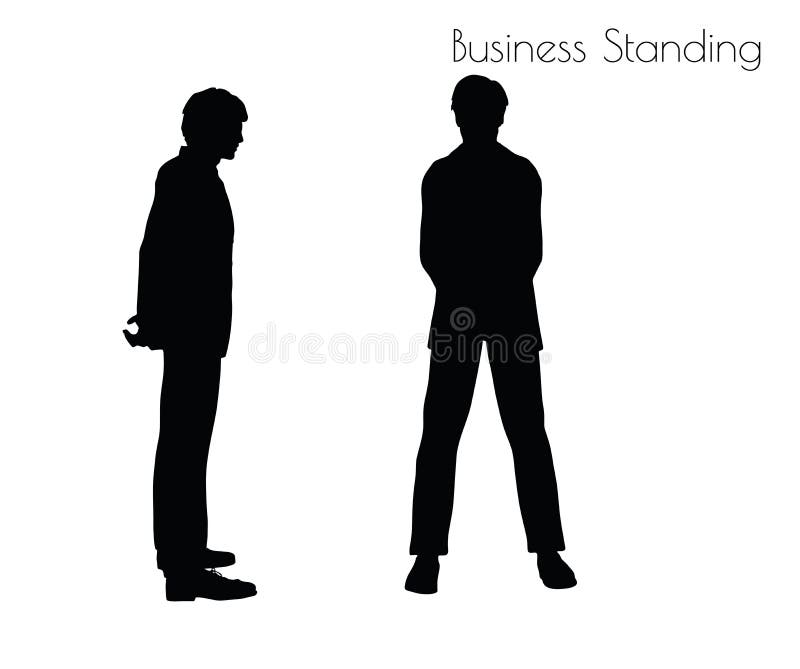 Business Man Standing Back Ponder Thinking Pop Art Retro Style Chat ...