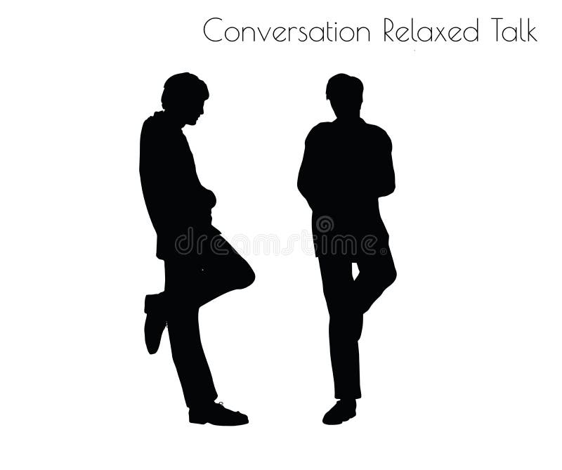 EPS 10 Illustration of Man in Conversation Angry Pose on White ...