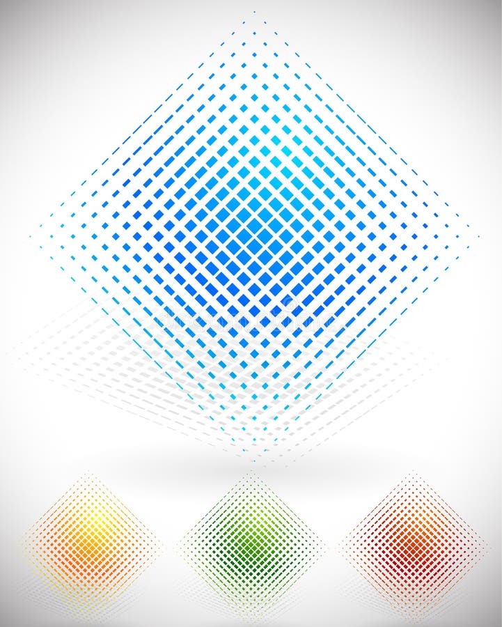 Eps 10 Vector Illustration of Shattered Squares Colorful Design Stock ...