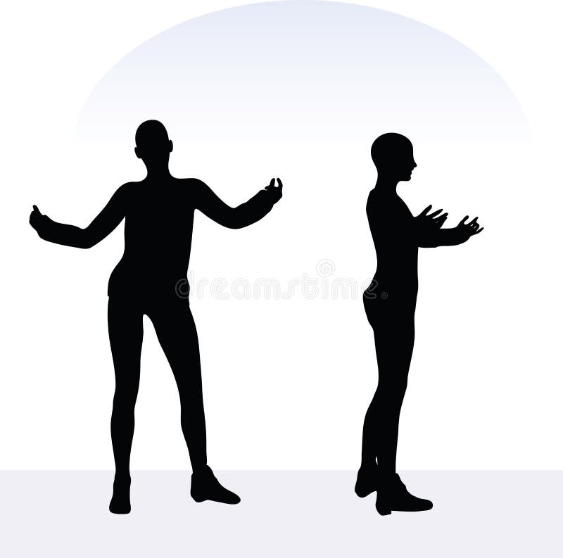 EPS 10 Vector Illustration of Woman in Angry Pose on White Background ...