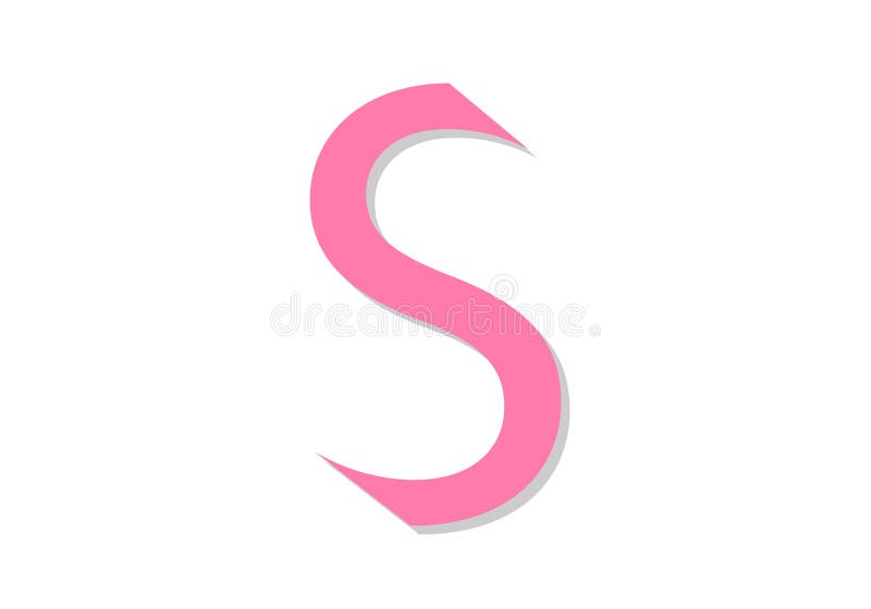 Eps10 Vector Letter S Logo Template with Shadow Stock Vector ...