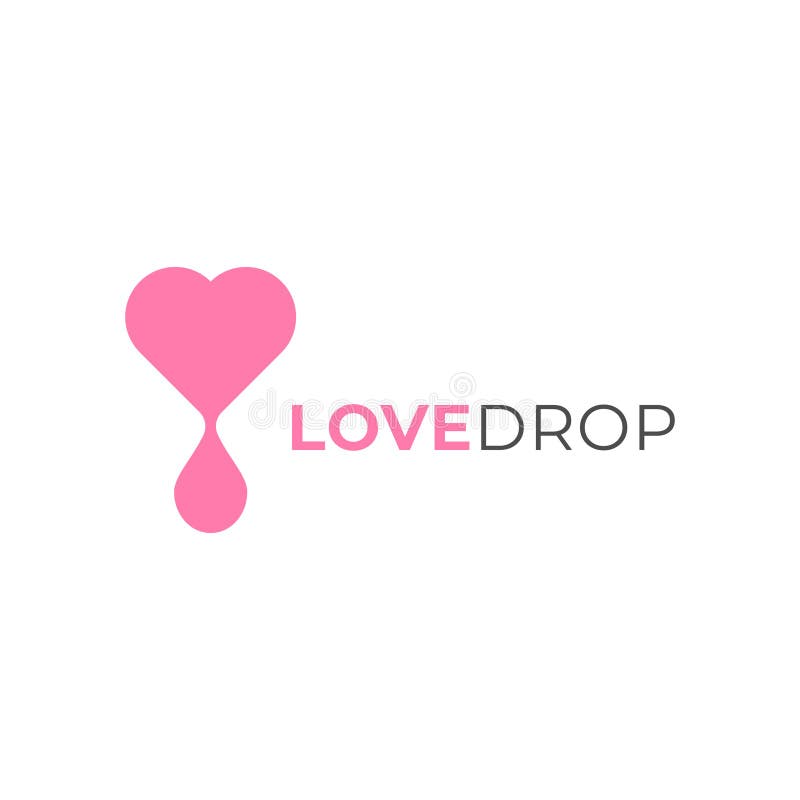 Eps10 Vector Love Drop Logo Design Template Stock Vector - Illustration ...